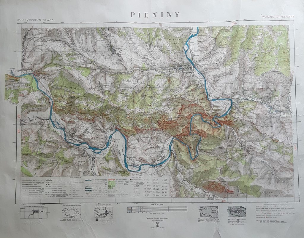PIENINY. Mapa fotogrametryczna. Wydanie turystyczne. 1:20 000 ...