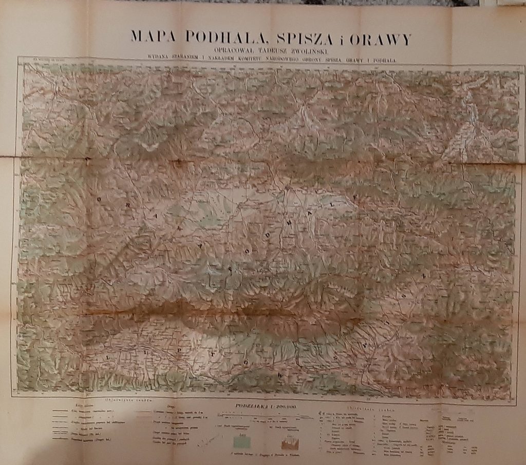 Mapa Podhala, Spisza i Orawy 1:200.000. | Antykwariat Filar