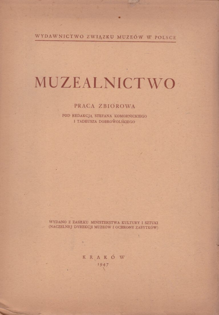 MUZEALNICTWO. | Antykwariat Filar