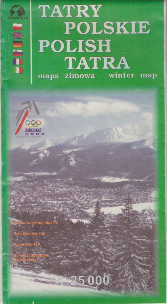 TATRY Polskie. Polish Tatra. Mapa zimowa. Winter map. Skala 1:25 000 ...